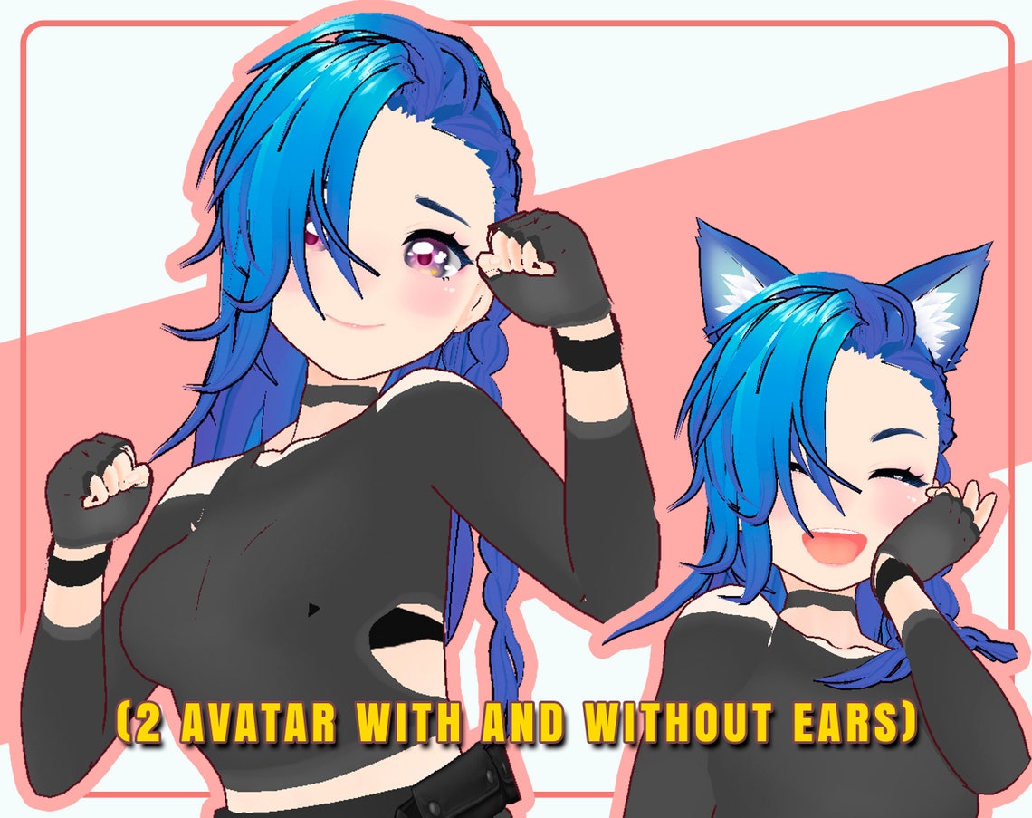 Premade 3D VTUBER Model | Adoptable | +52 BLENDSHAPES for Iphone/ipad ...