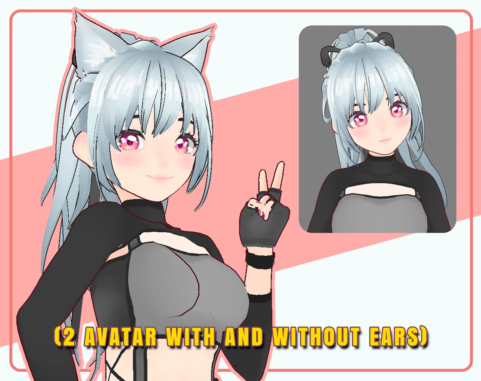 Premade 3D VTUBER Model | Adoptable | +52 BLENDSHAPES for Iphone/ipad ...