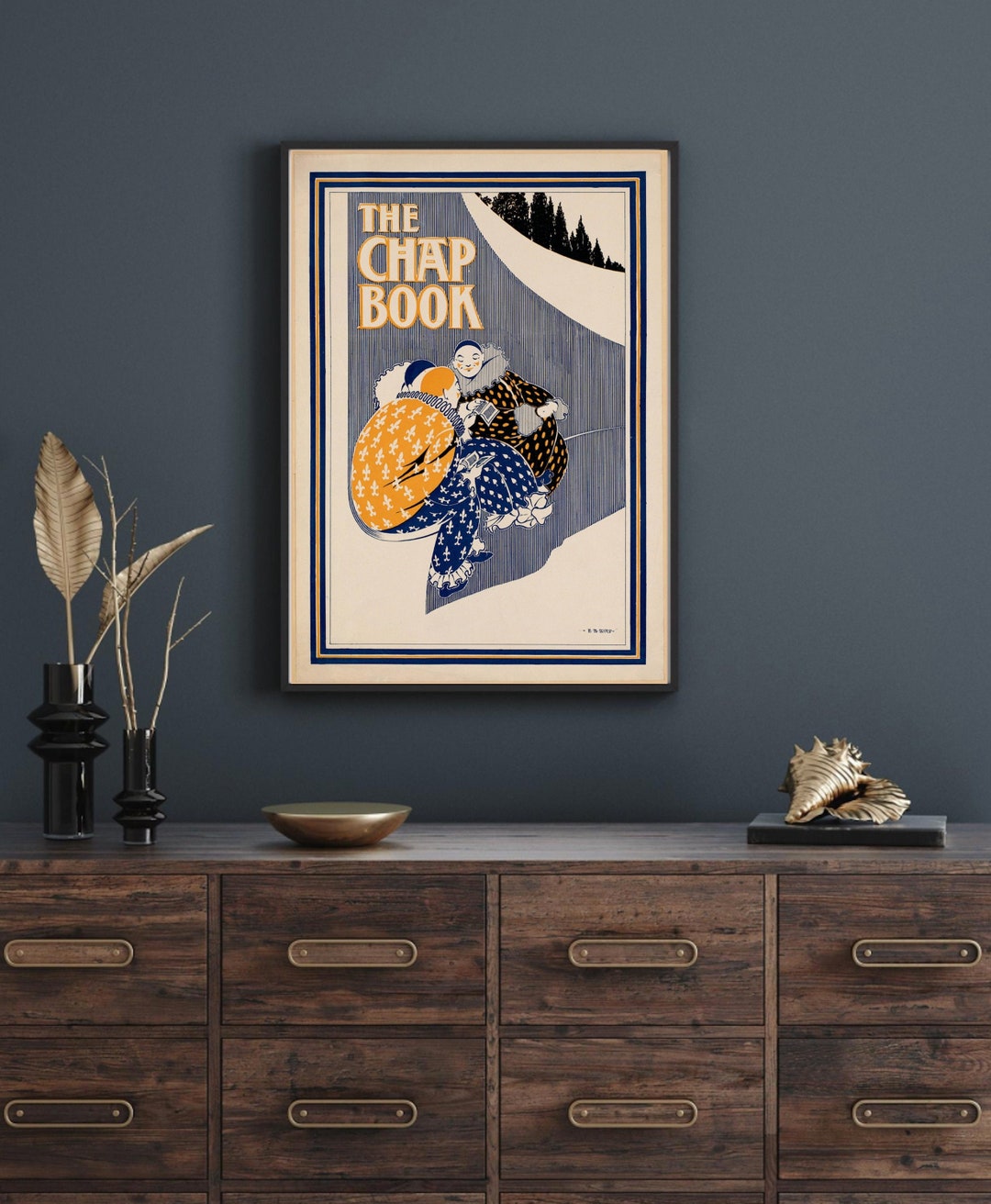 Vintage Magazine Poster, Retro Book Cover Print, Gallery Wall, Office ...