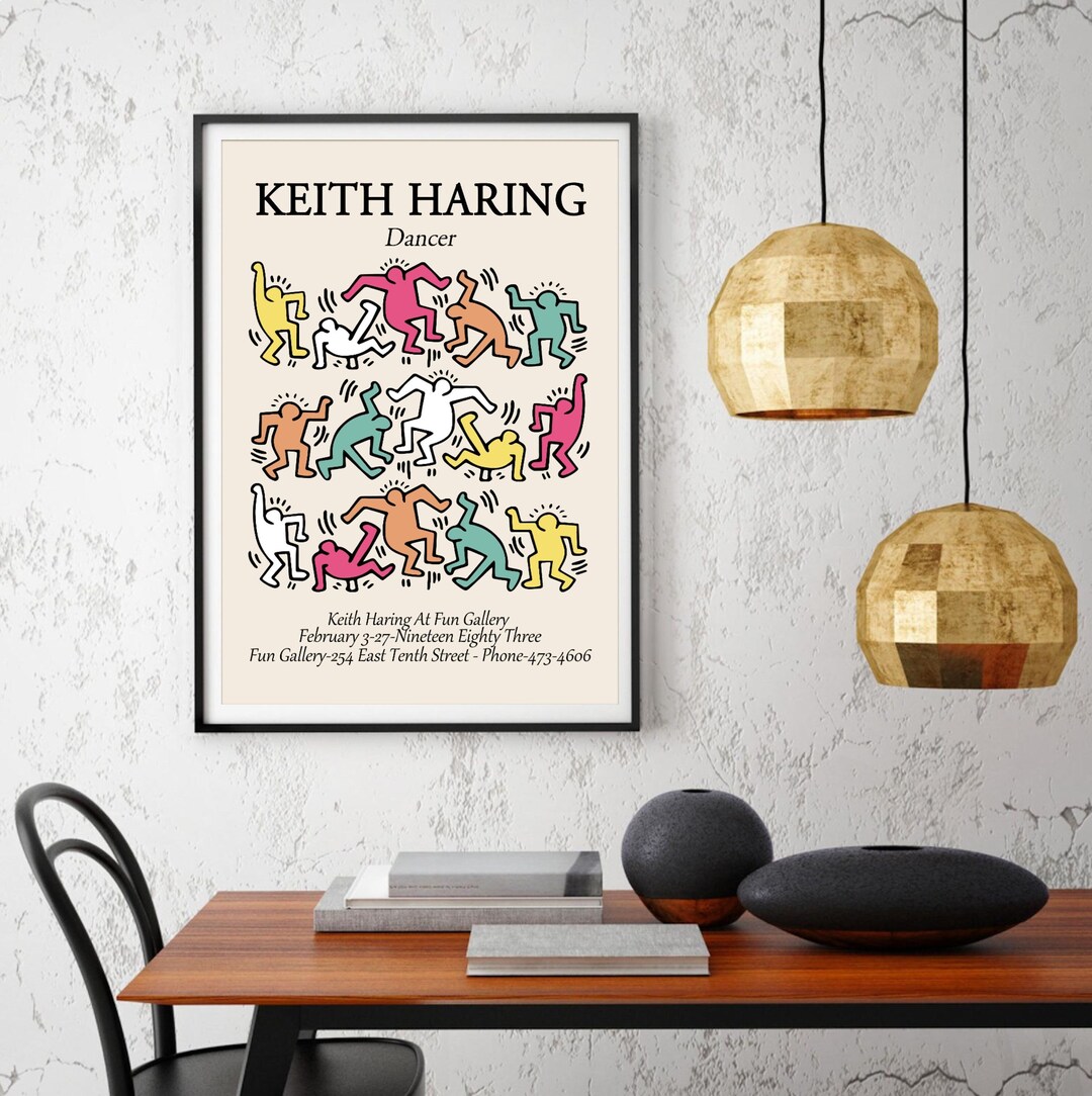 Keith Haring Dancer Print,keith Haring Poster,keith Haring Print,keith ...