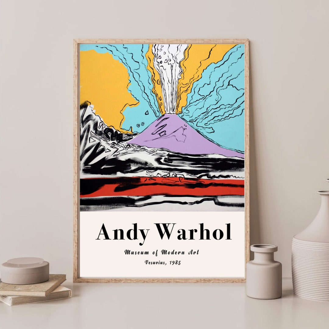 Andy Warhol Vesuvius Poster,vintage Exhibition Art,art Exhibition Print ...
