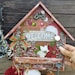 Wooden Key Holder With Inscription Welcome, Christmas Key Holder With ...