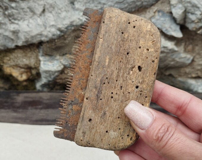 Primitive Animal Comb, Antique Animal Comb, Wooden Comb, Horse Comb ...