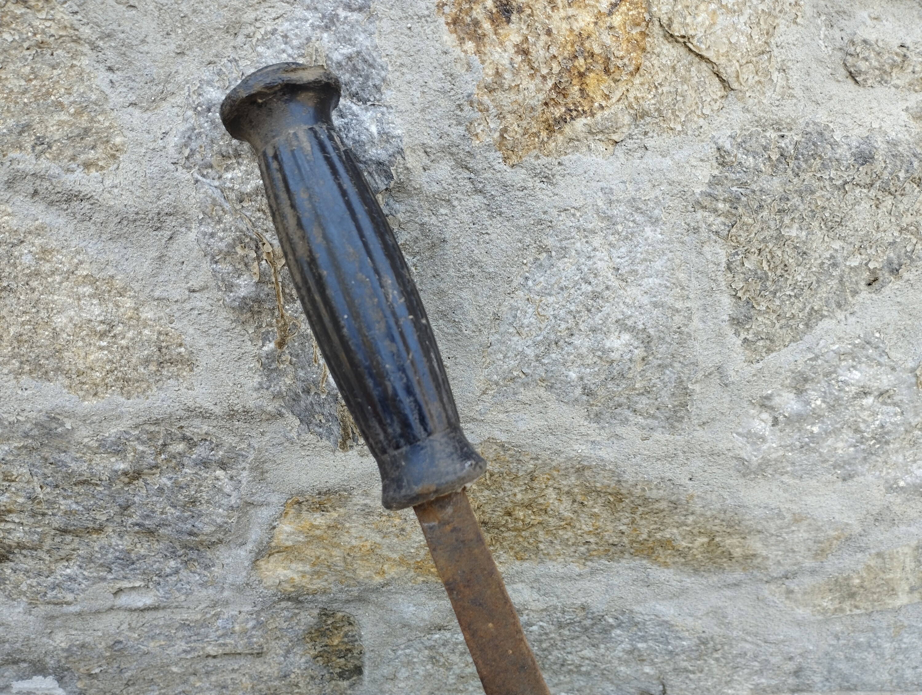 Retro Sickle With Handle, Billhook, Hand Forged Sickle, Primitive Rusty ...