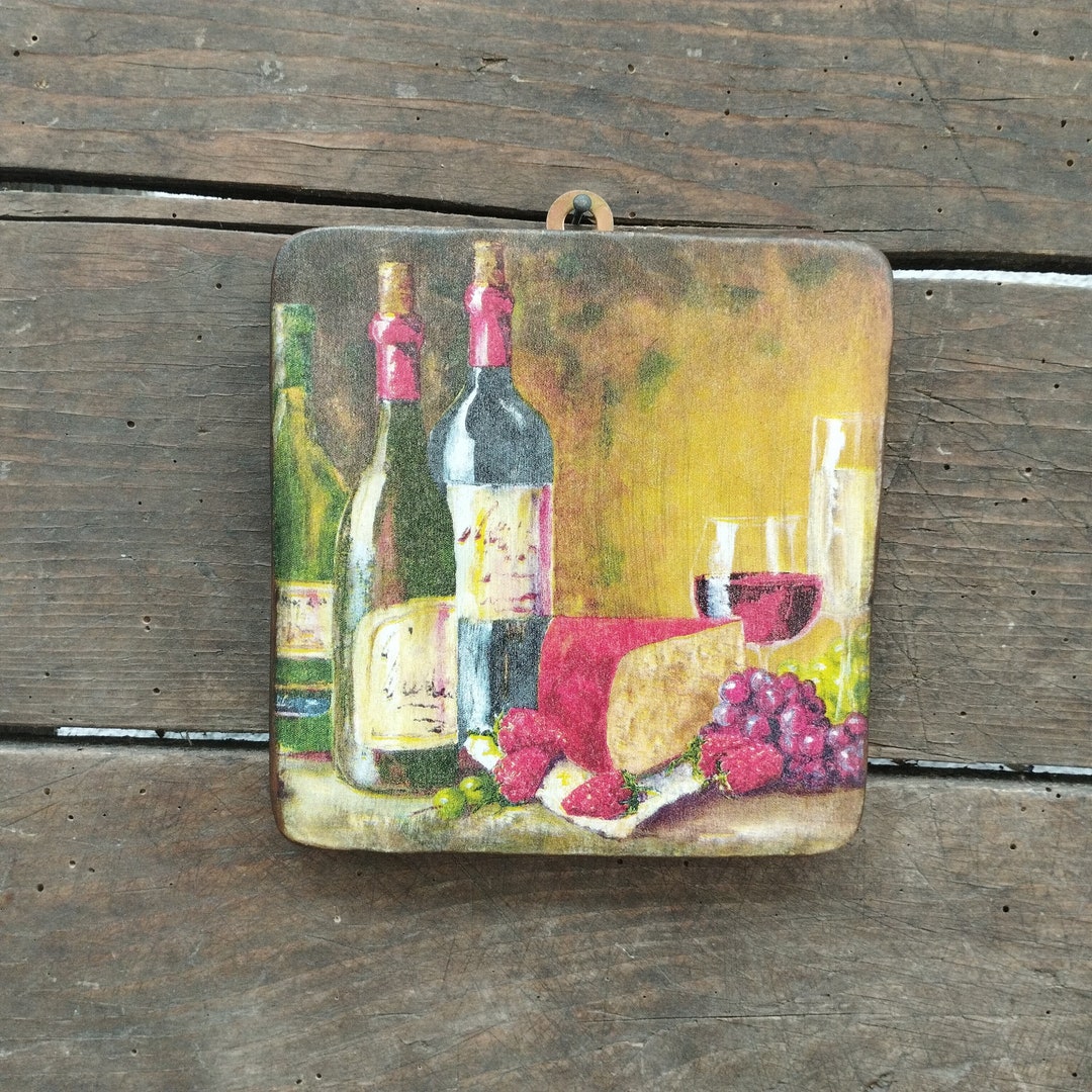 Wine Wall Sign, Wine and Fruit Wall Decor, Kitchen Sign, Wine Bar, Bar ...