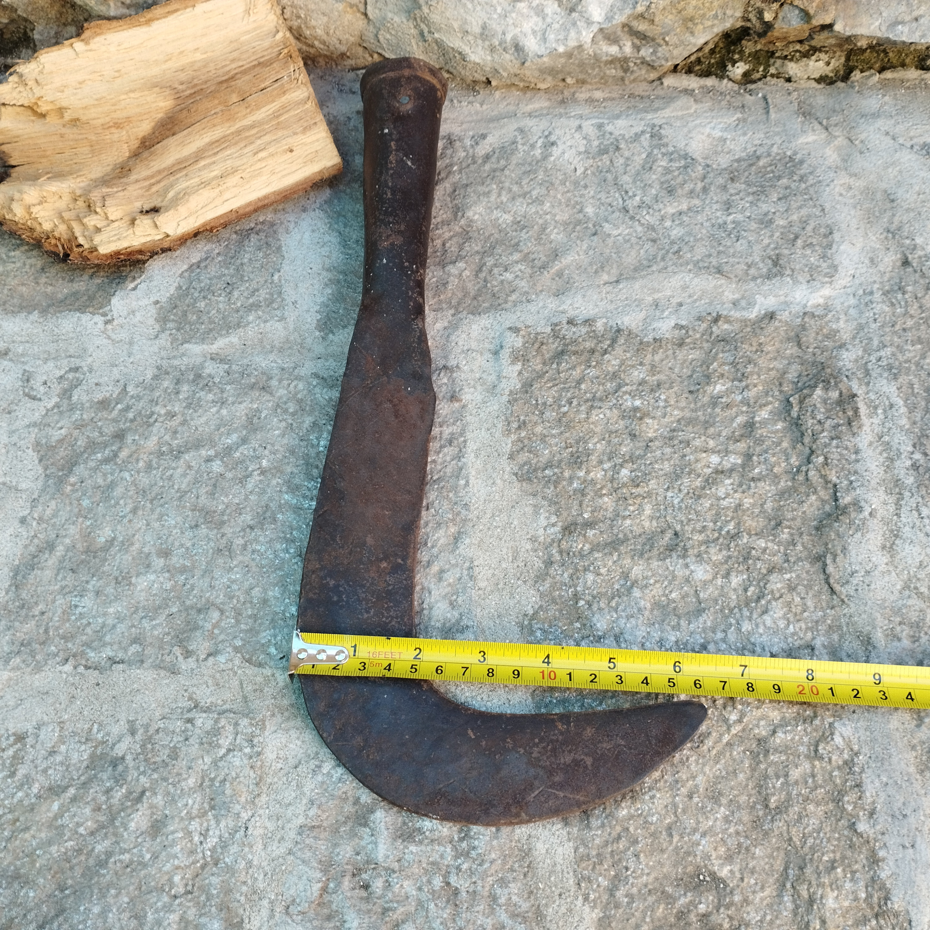 Antique Vintage Billhook, Rusty Garden Pruning Tool, Hand Forged ...