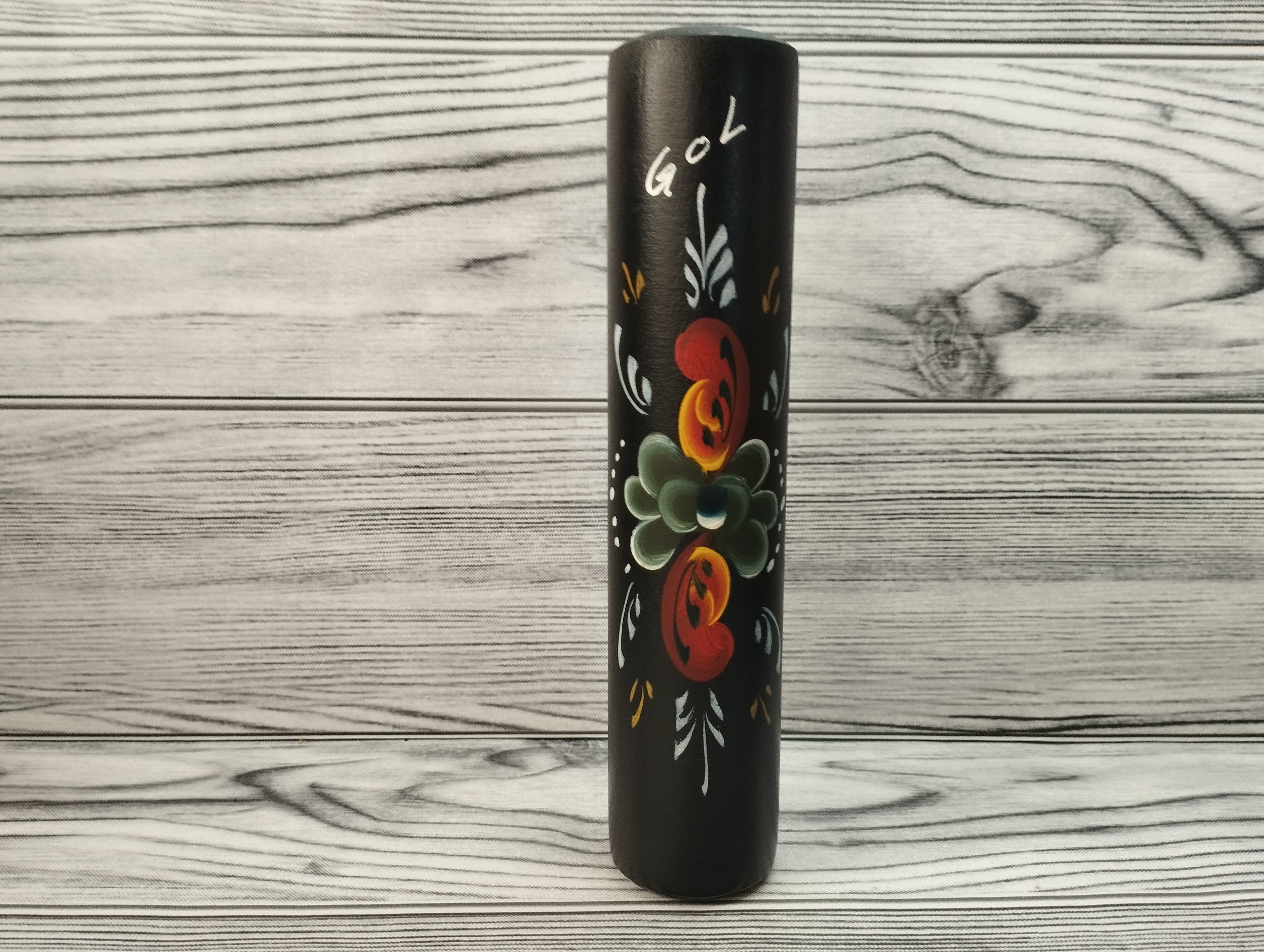 Vintage Tall Wooden Match Box Painted Long Match Holder - Etsy