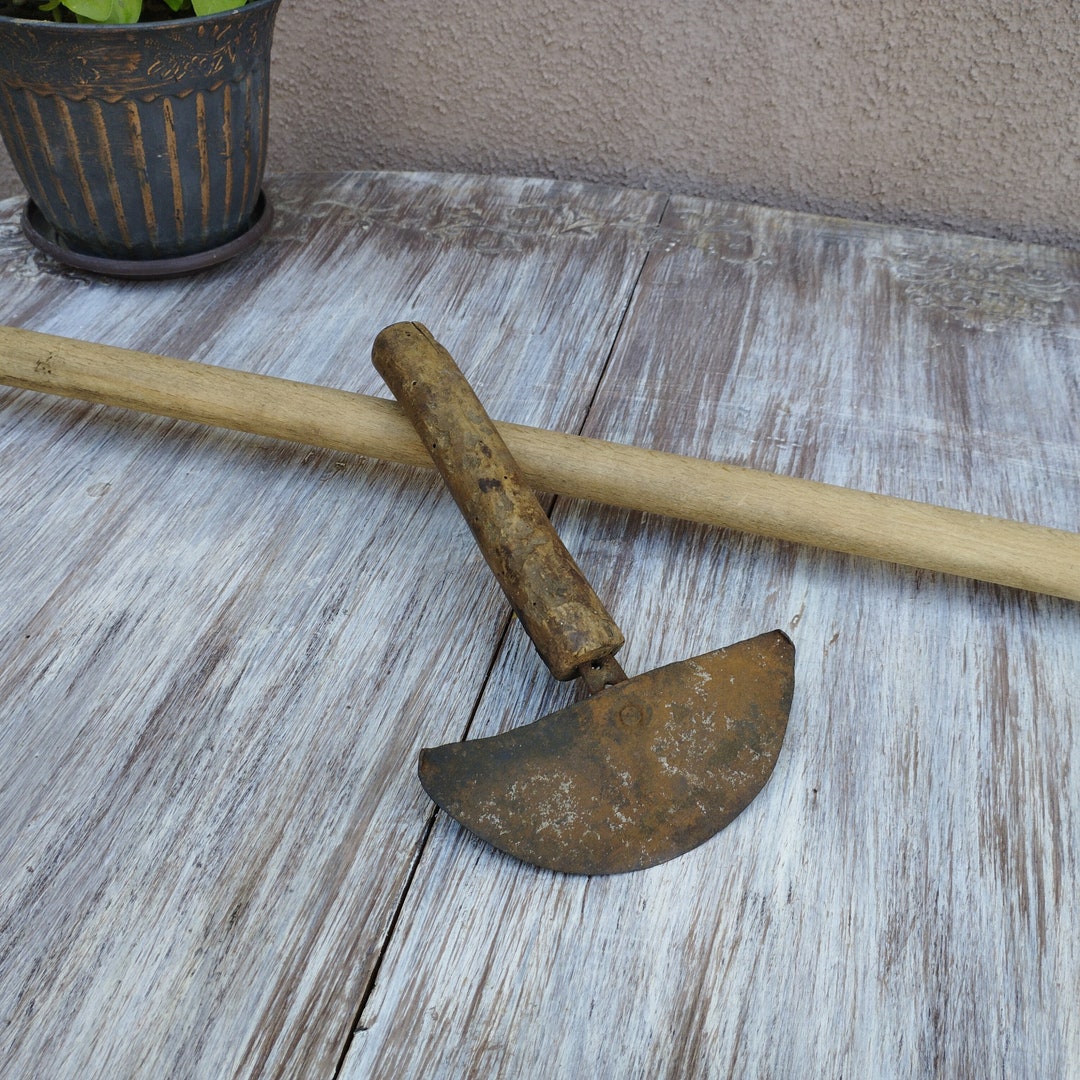 Vintage Cutting Tool, Primitive Handmade Cabbage Chopping Knife, Retro ...