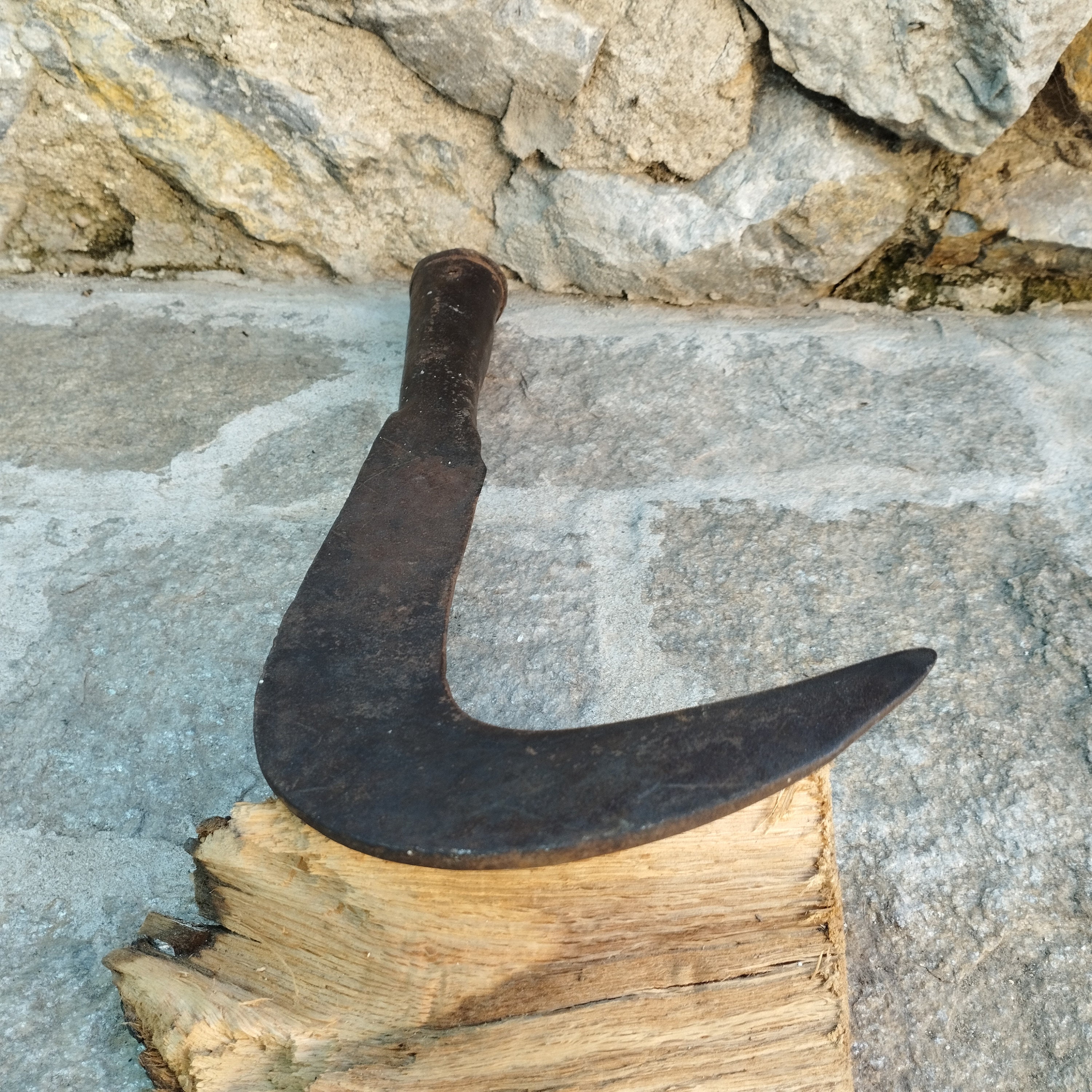 Antique Vintage Billhook, Rusty Garden Pruning Tool, Hand Forged ...