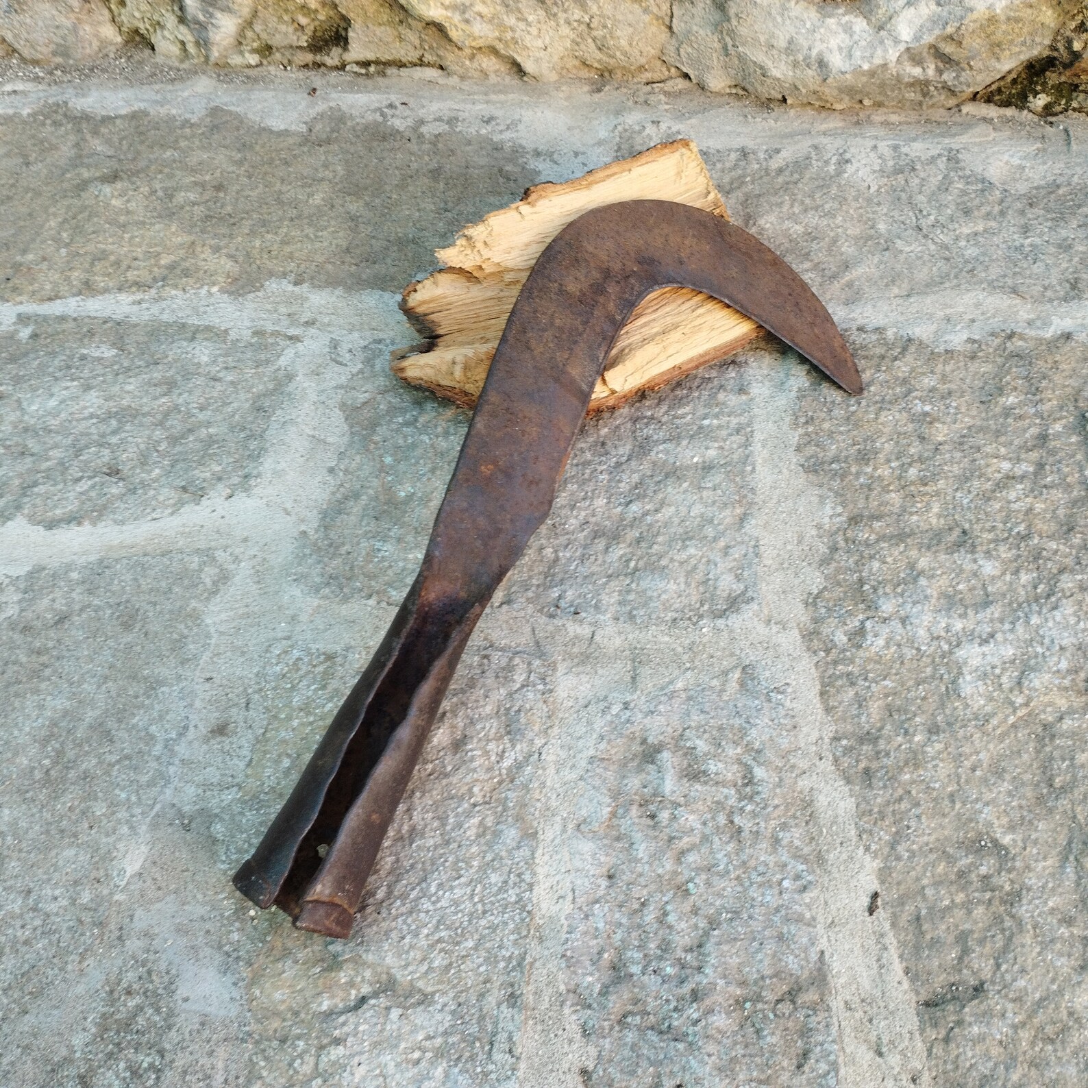 Antique Vintage Billhook, Rusty Garden Pruning Tool, Hand Forged ...