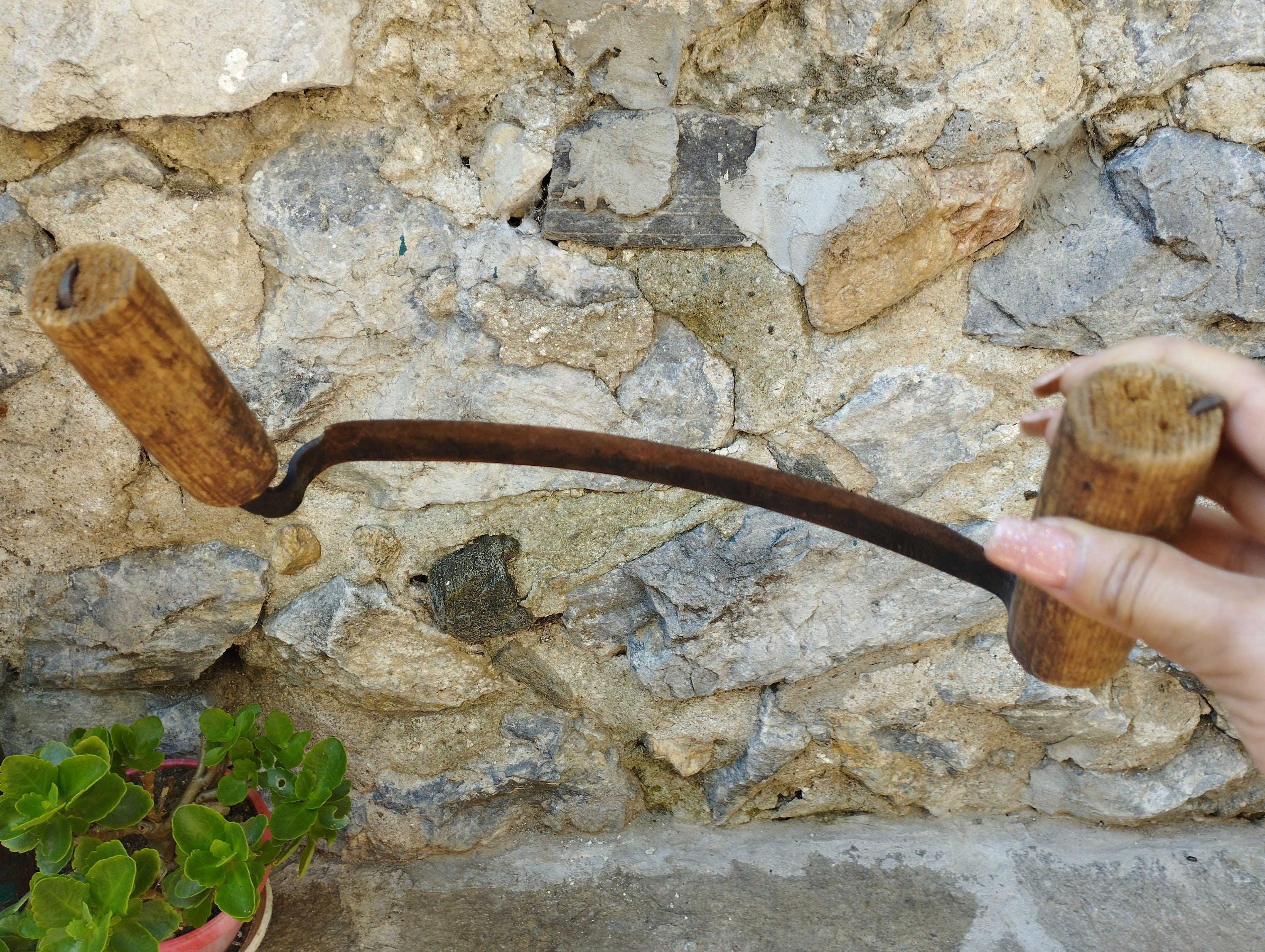 Primitive Woodworking Tool, Wood Peeling, Planer Bark Peeling Tool, Old ...