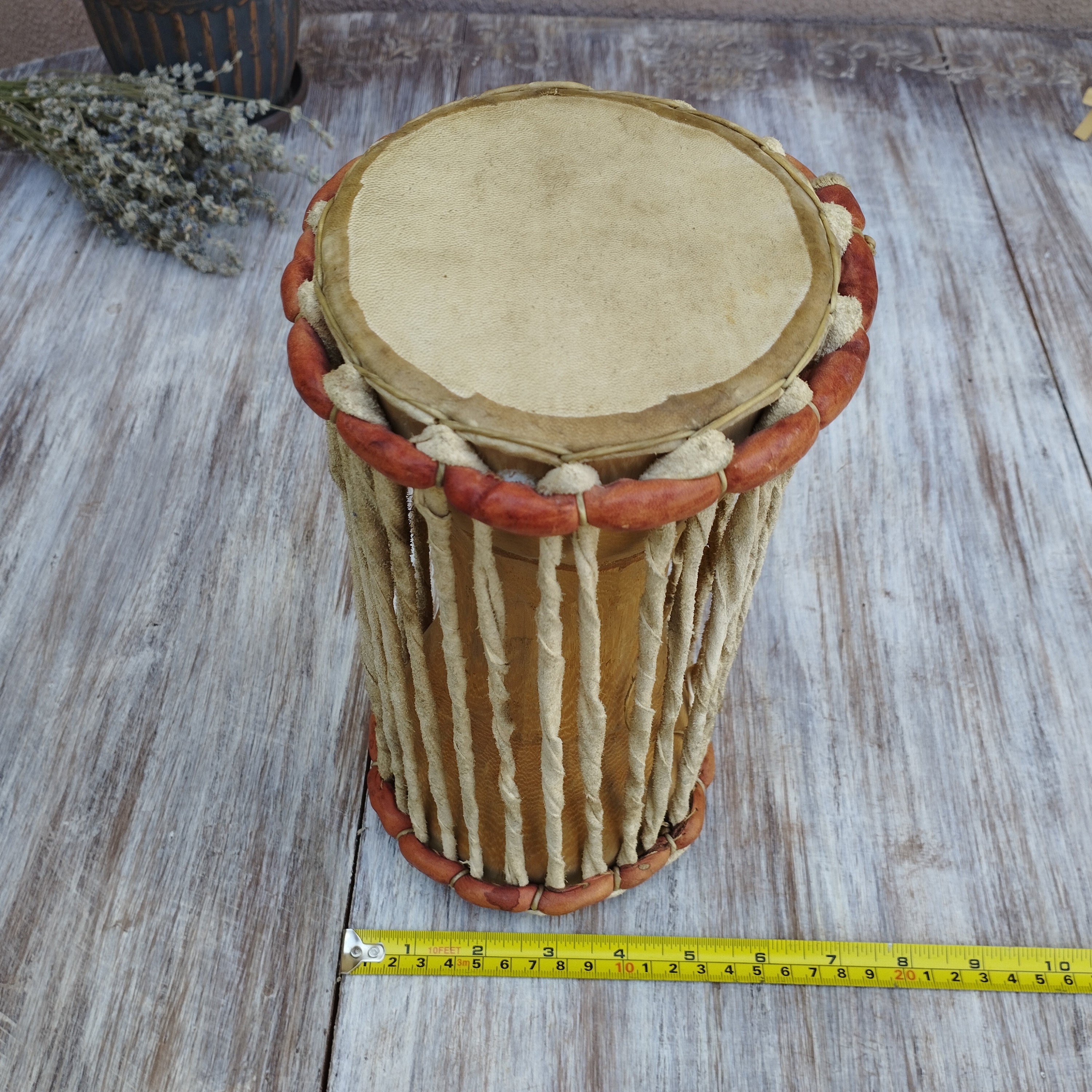 Retro Authentic African Gangan Talking Drum African Tribal - Etsy