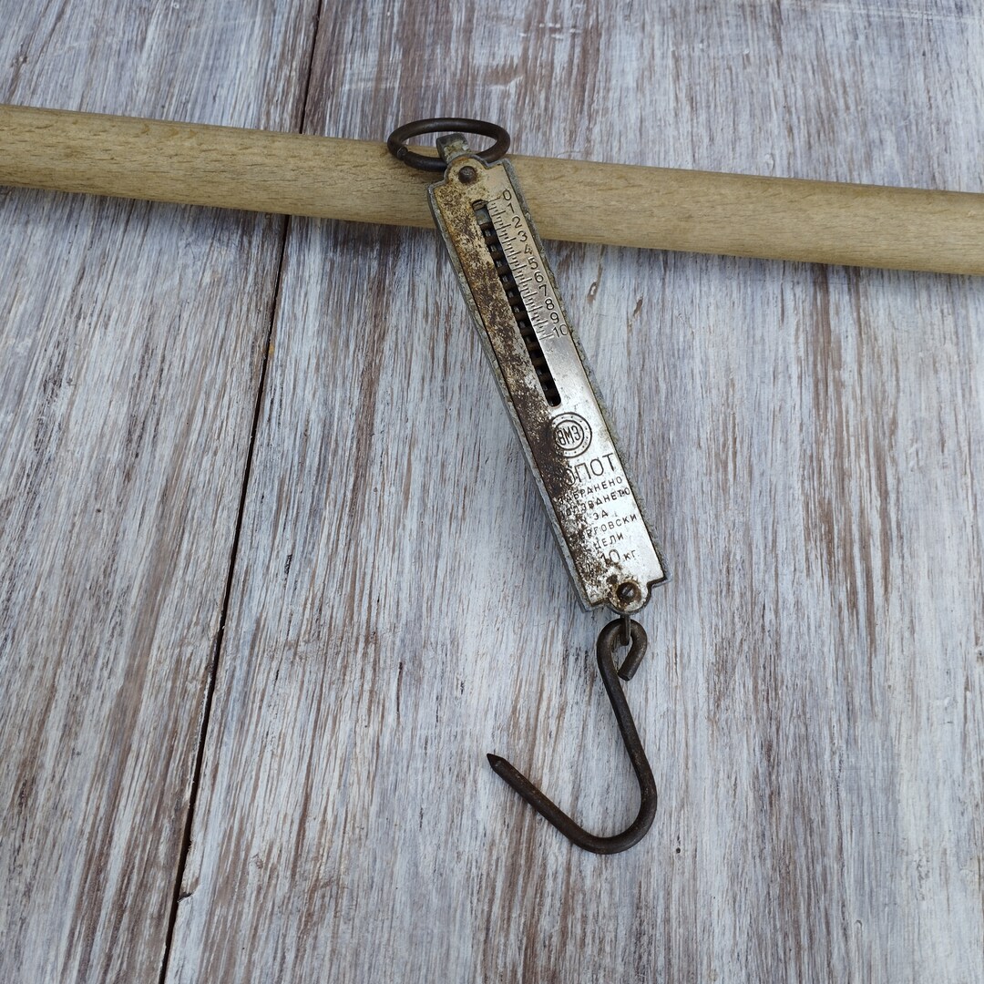 Vintage Hanging Scale 10 Kg, Spring Balance Scale, Rustic Decoration ...