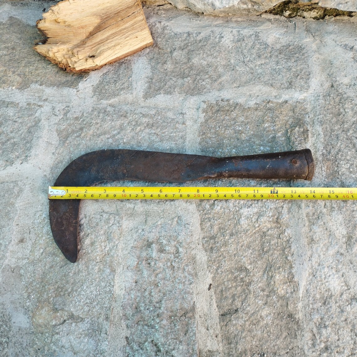 Antique Vintage Billhook, Rusty Garden Pruning Tool, Hand Forged ...