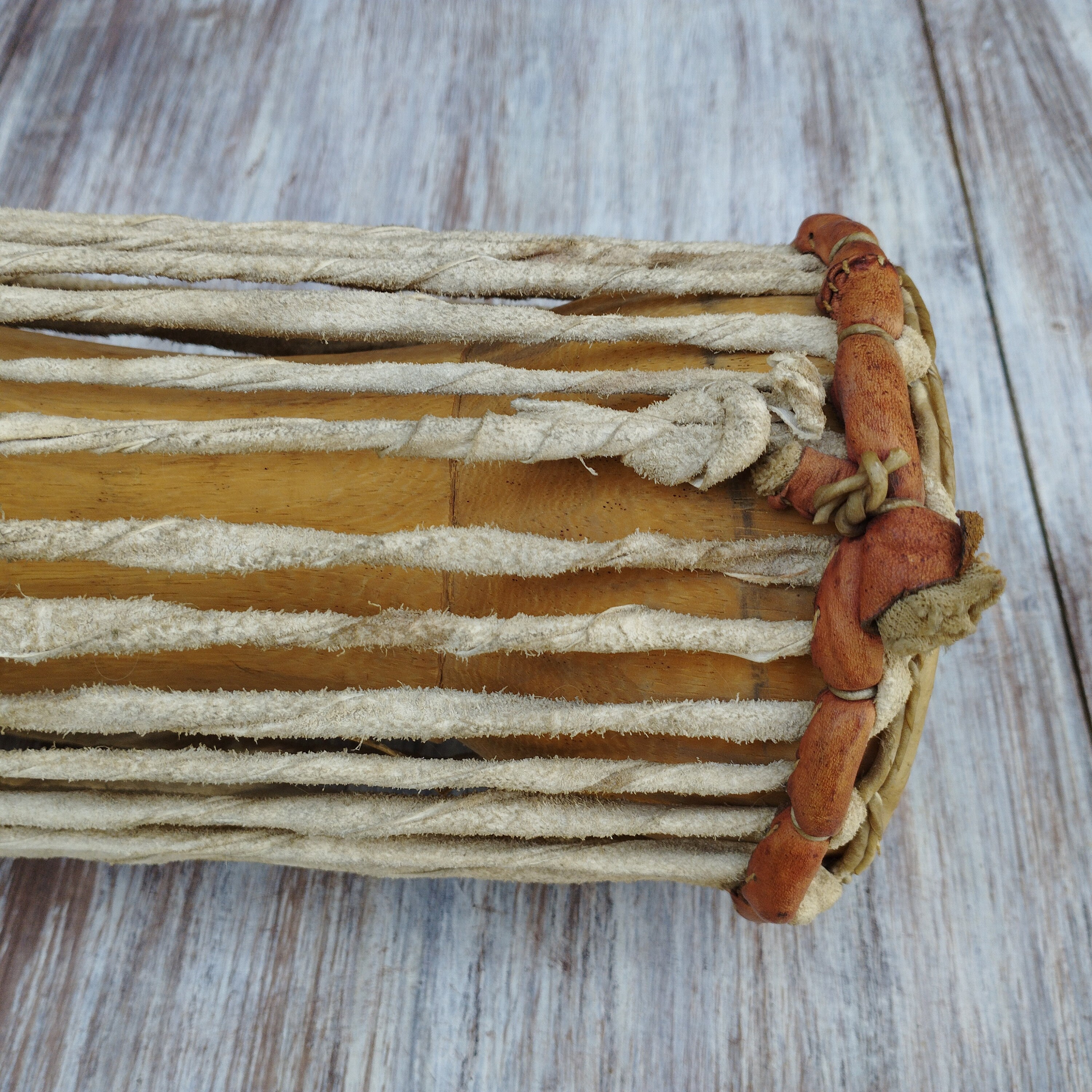Retro Authentic African Gangan Talking Drum, Tribal Drum, Handmade ...