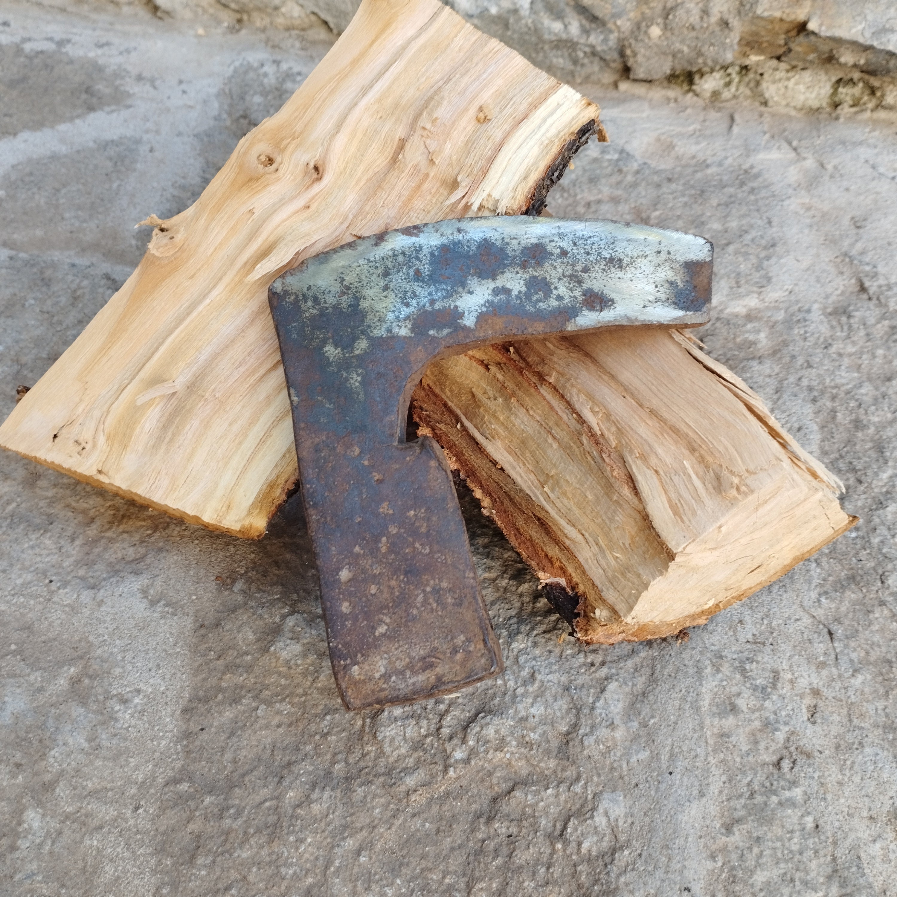 Antique Metal Rusted Ax Head, Primitive Ax Head, Old Farm Axe, Hand ...