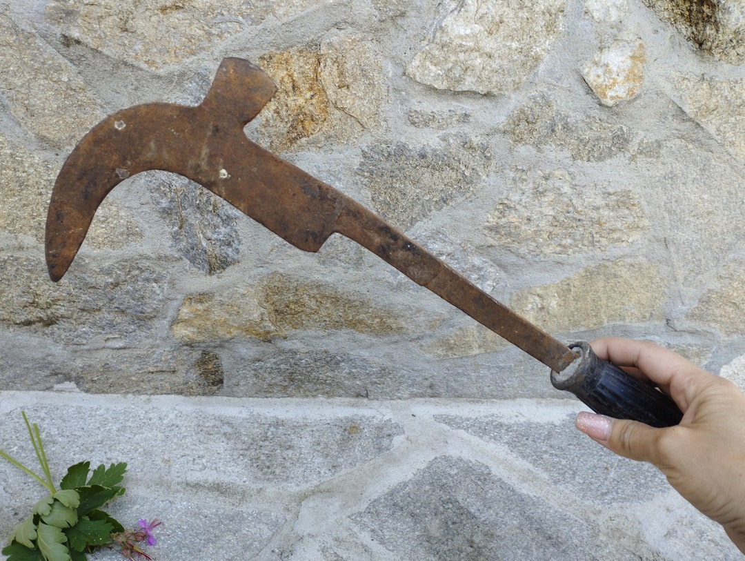 Retro Sickle With Handle Billhook Hand Forged Sickle - Etsy