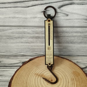 Vintage Hanging Scale 10 Kg, Spring Balance Scale, Rustic Decorating ...