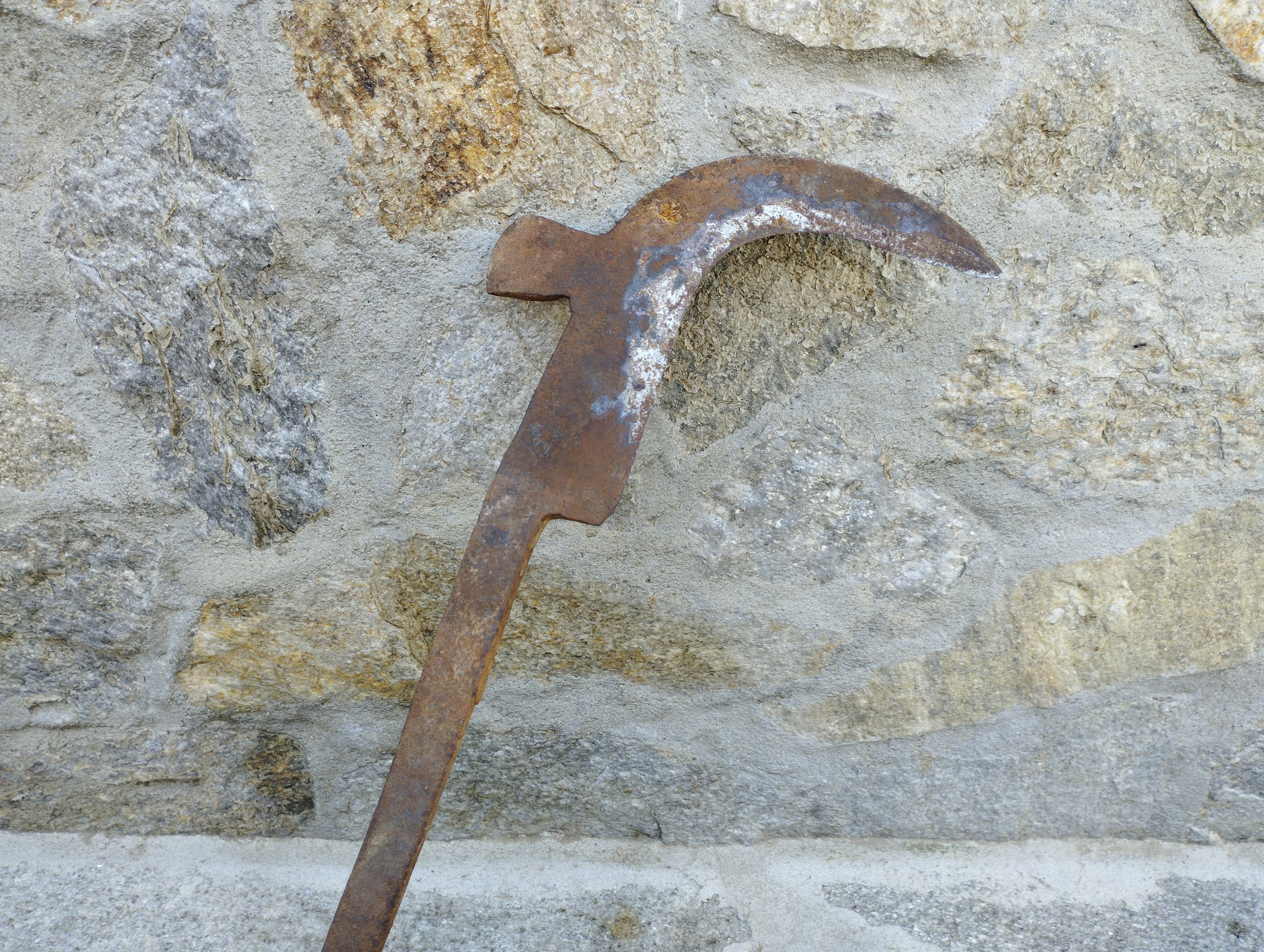 Retro Sickle With Handle, Billhook, Hand Forged Sickle, Primitive Rusty ...