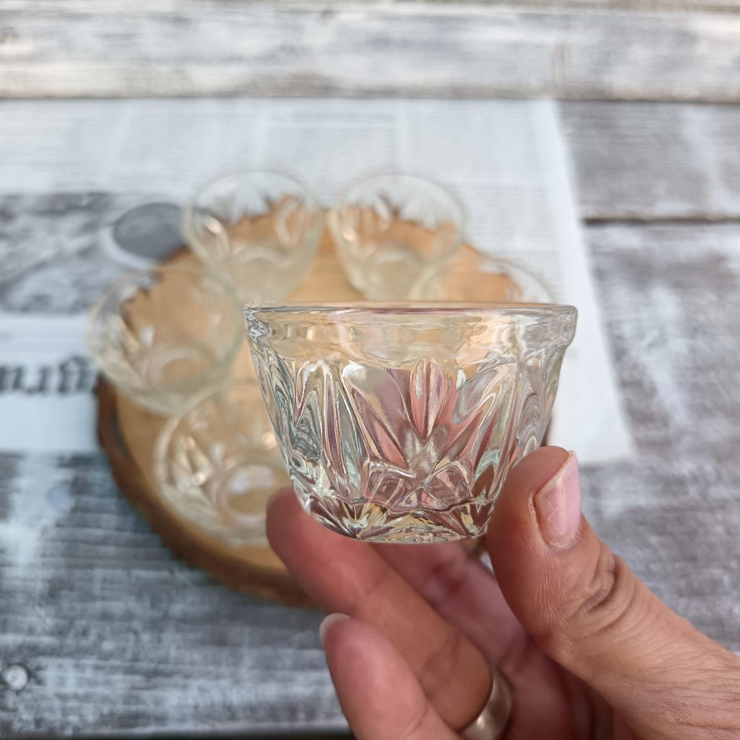 Vintage Soviet Glass Condiment Bowls Set of 6, USSR - Etsy