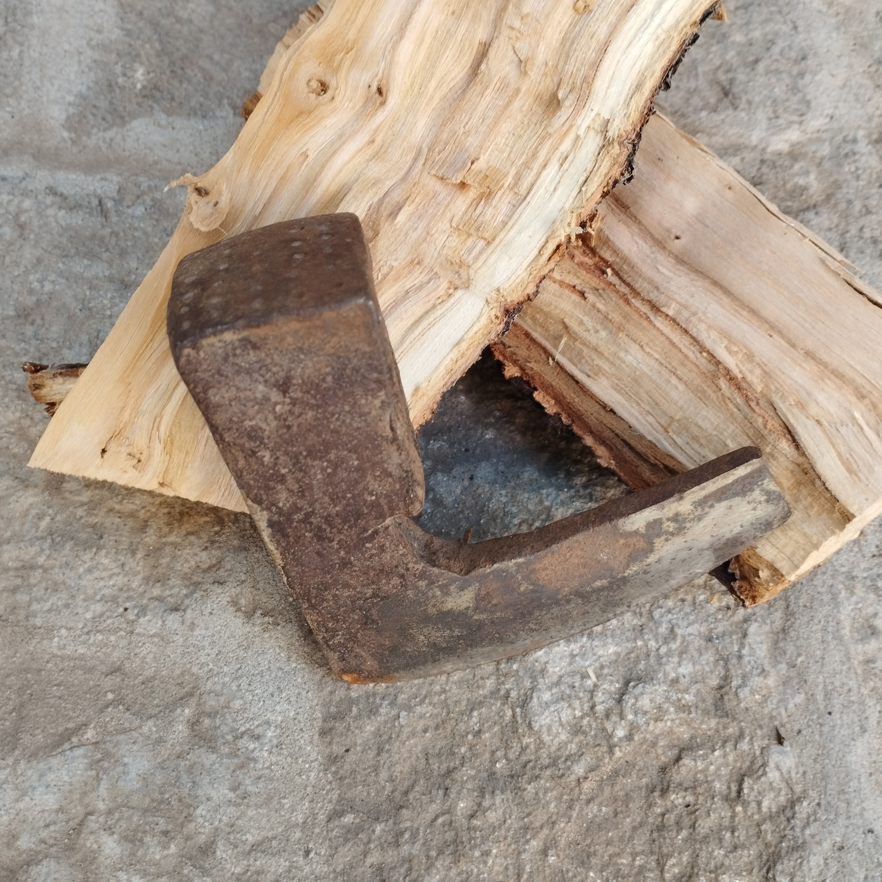 Antique Metal Rusted Ax Head, Primitive Ax Head, Old Farm Axe, Hand ...