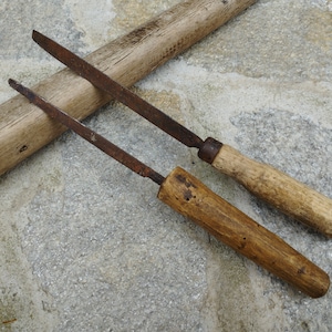 Vintage Metal File Set: Rusty Primitive Tools, Man Cave Decor - Etsy