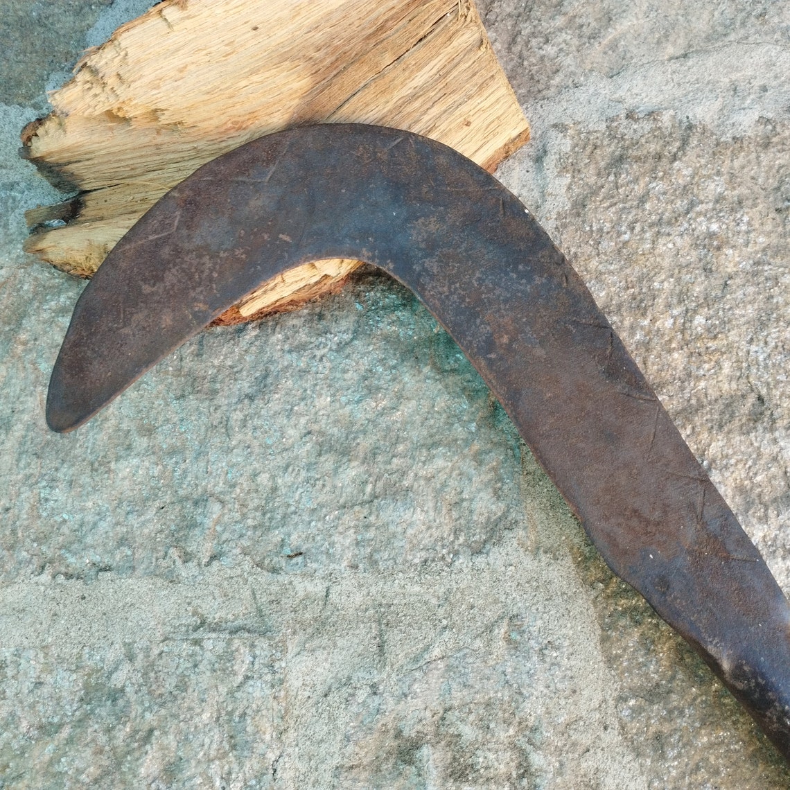 Antique Vintage Billhook, Rusty Garden Pruning Tool, Hand Forged ...