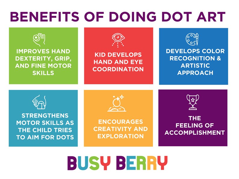 Dot Art Printable Activity Sheet Creative Do a Dot Shape Scenes Sticker ...