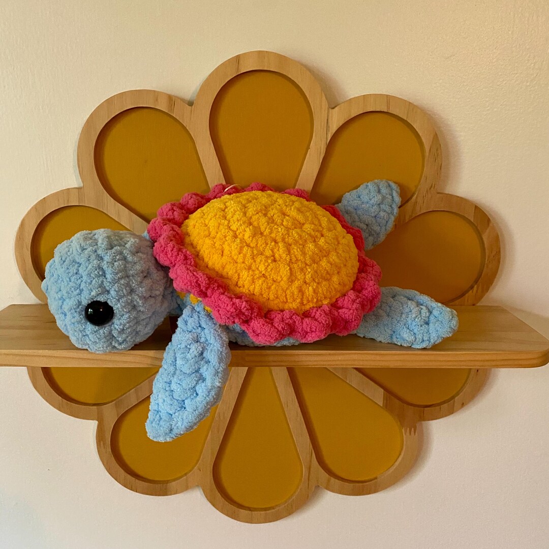 Crochet Sea Turtle Flower Shell - Etsy
