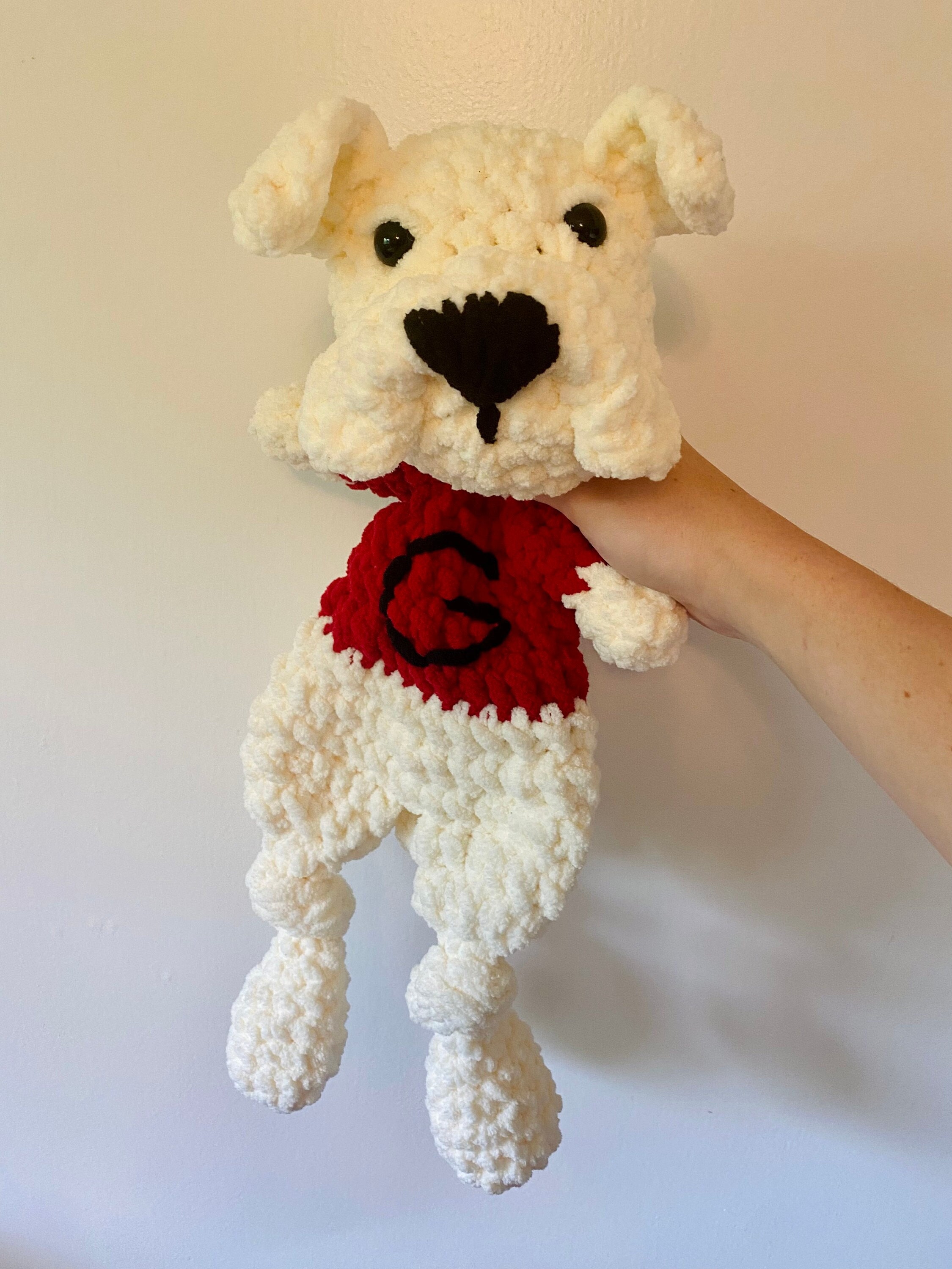Crochet UGA Bulldog Snuggler - Etsy