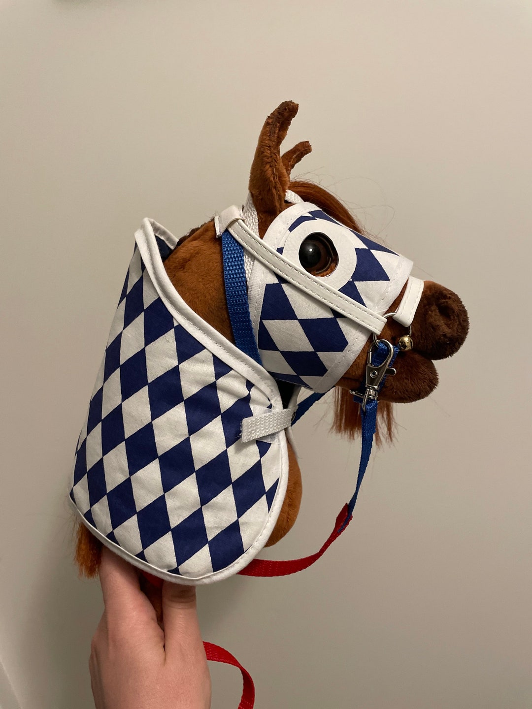 A5 Hobby Horse Secretariat, Small Hobby Horse With Tack - Etsy