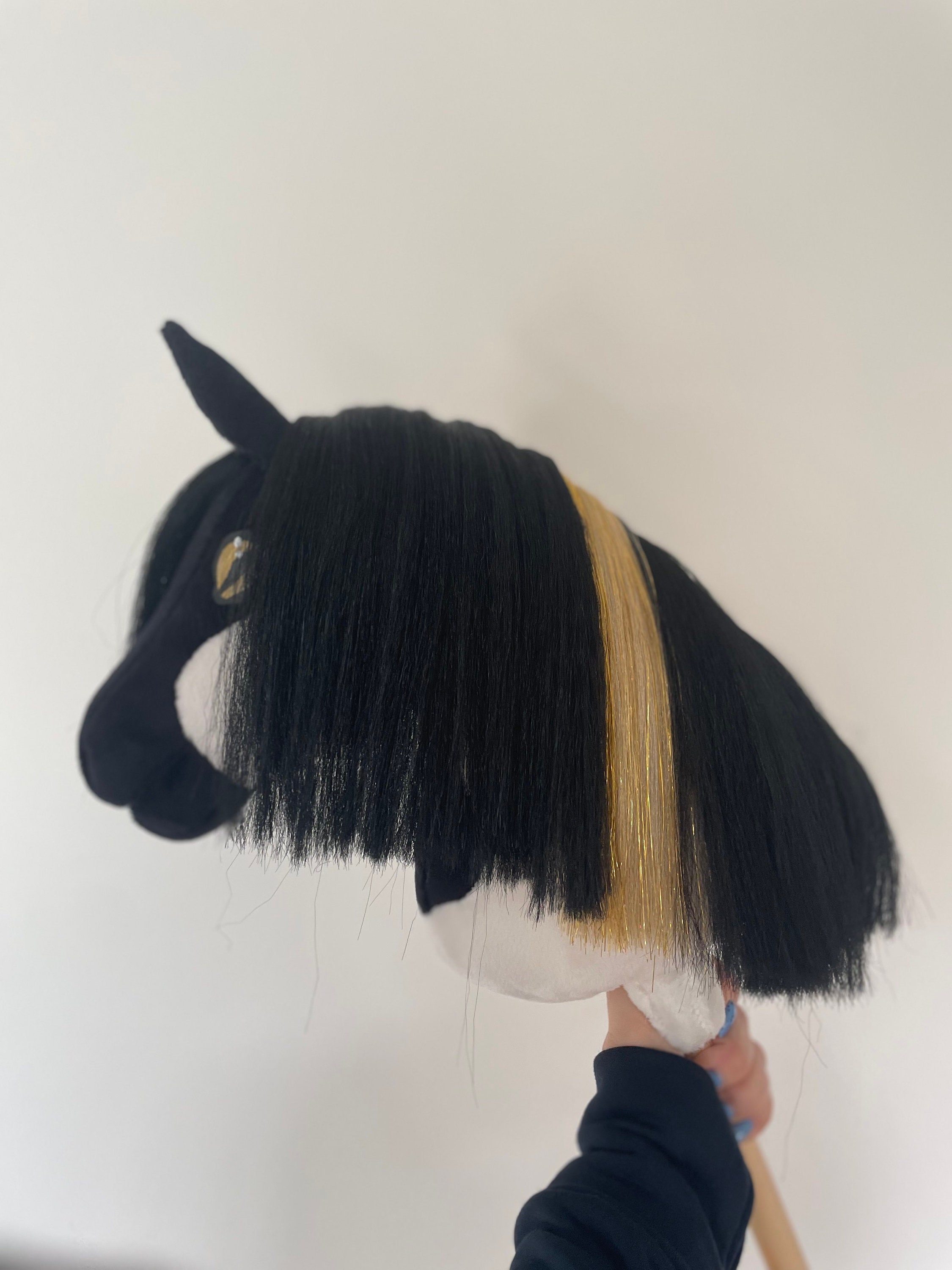 A4 Hobby Horse Inspired by Star Stable, Snowdancer, White Hobby Horse ...