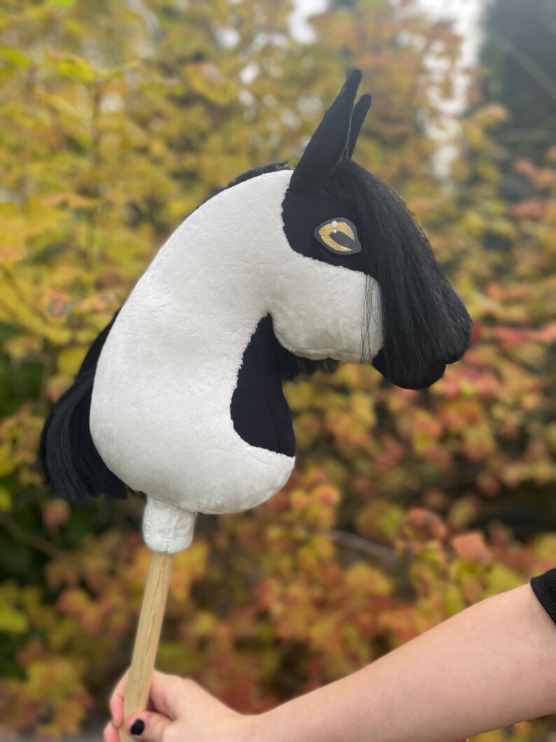A4 Hobby Horse Inspired by Star Stable, Snowdancer, White Hobby Horse ...