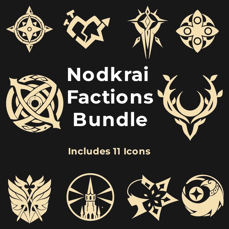 Nodkrai Factions Bundle (eps, Jpeg, Png & Svg) - Etsy
