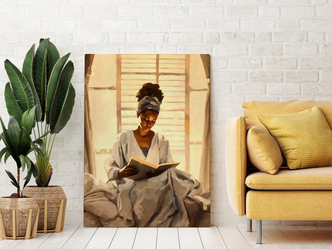 Boho Black Art, Black Woman Art, Black Girl Art, Boho Woman Print, Afro American Art , Wall Art ...