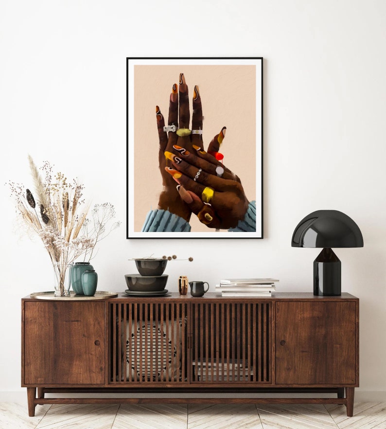 Black Hands Art | Black Art | Print Poster | Print Poster | Wall Art ...