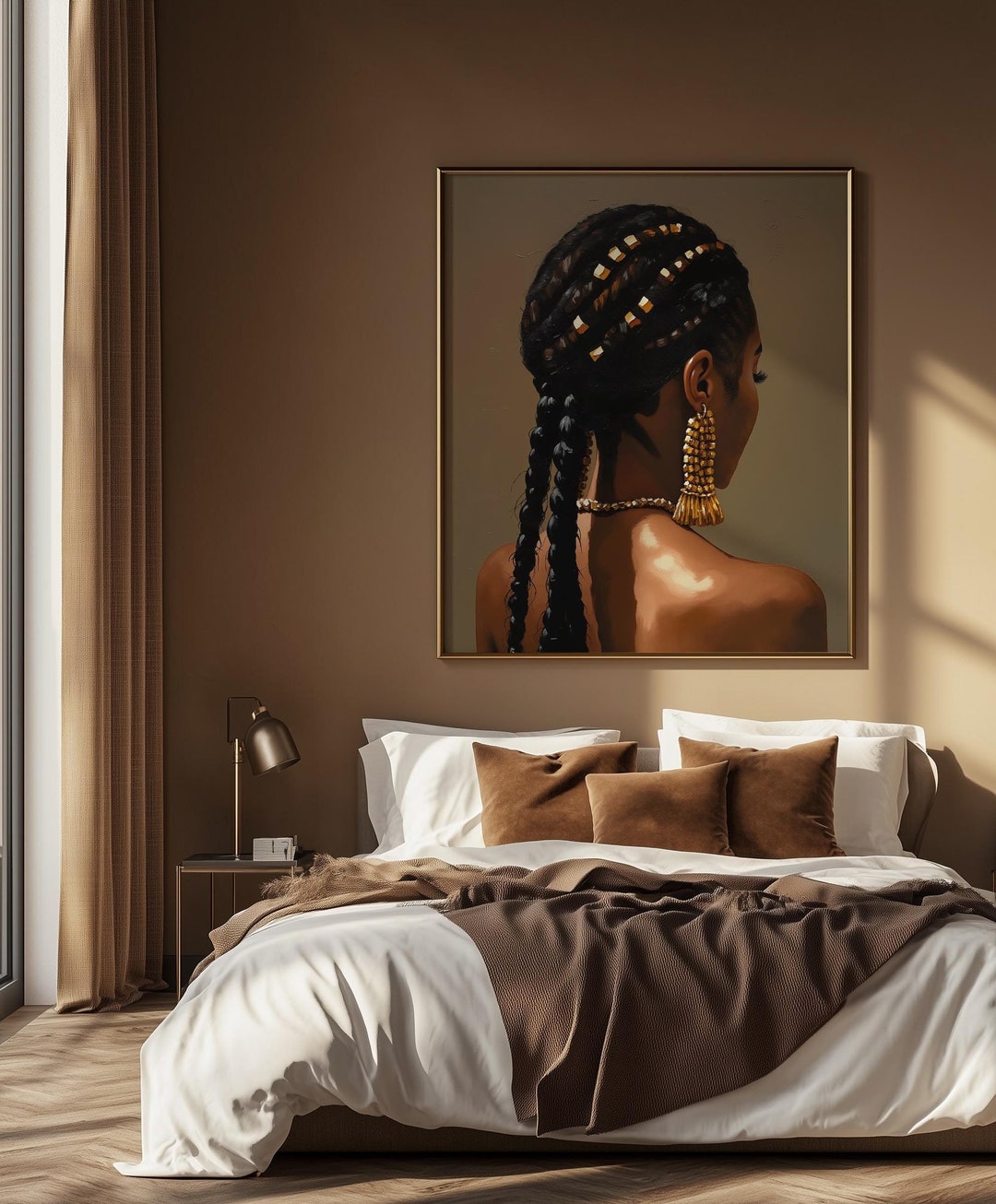 Black Art, Black Girl Art, Black Woman Wall Art, Black Wall Art, African Woman Art, Black Girl ...