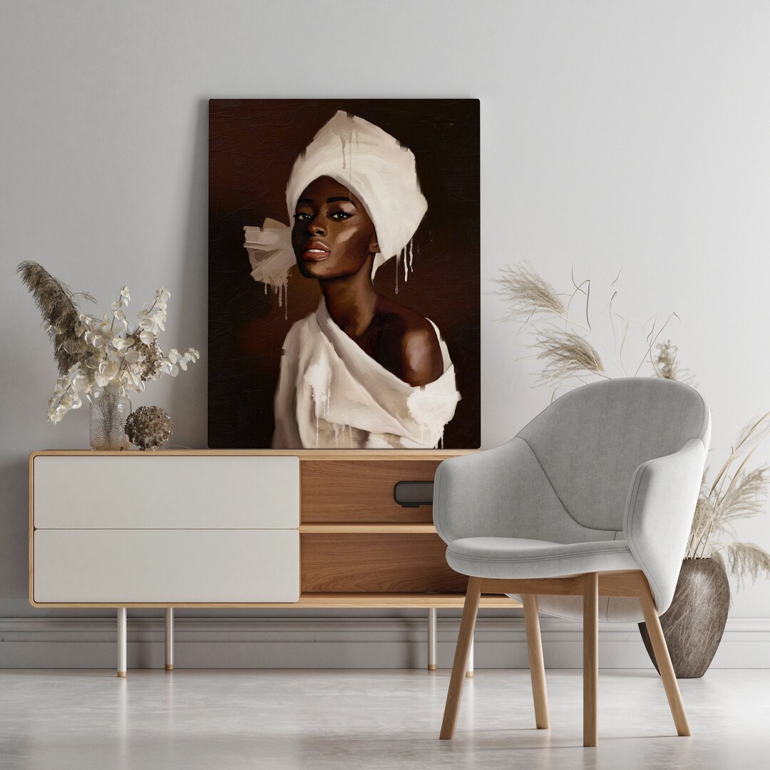 Black Woman Portrait, Black Girl Poster, Black Girl Art, Boho Woman ...