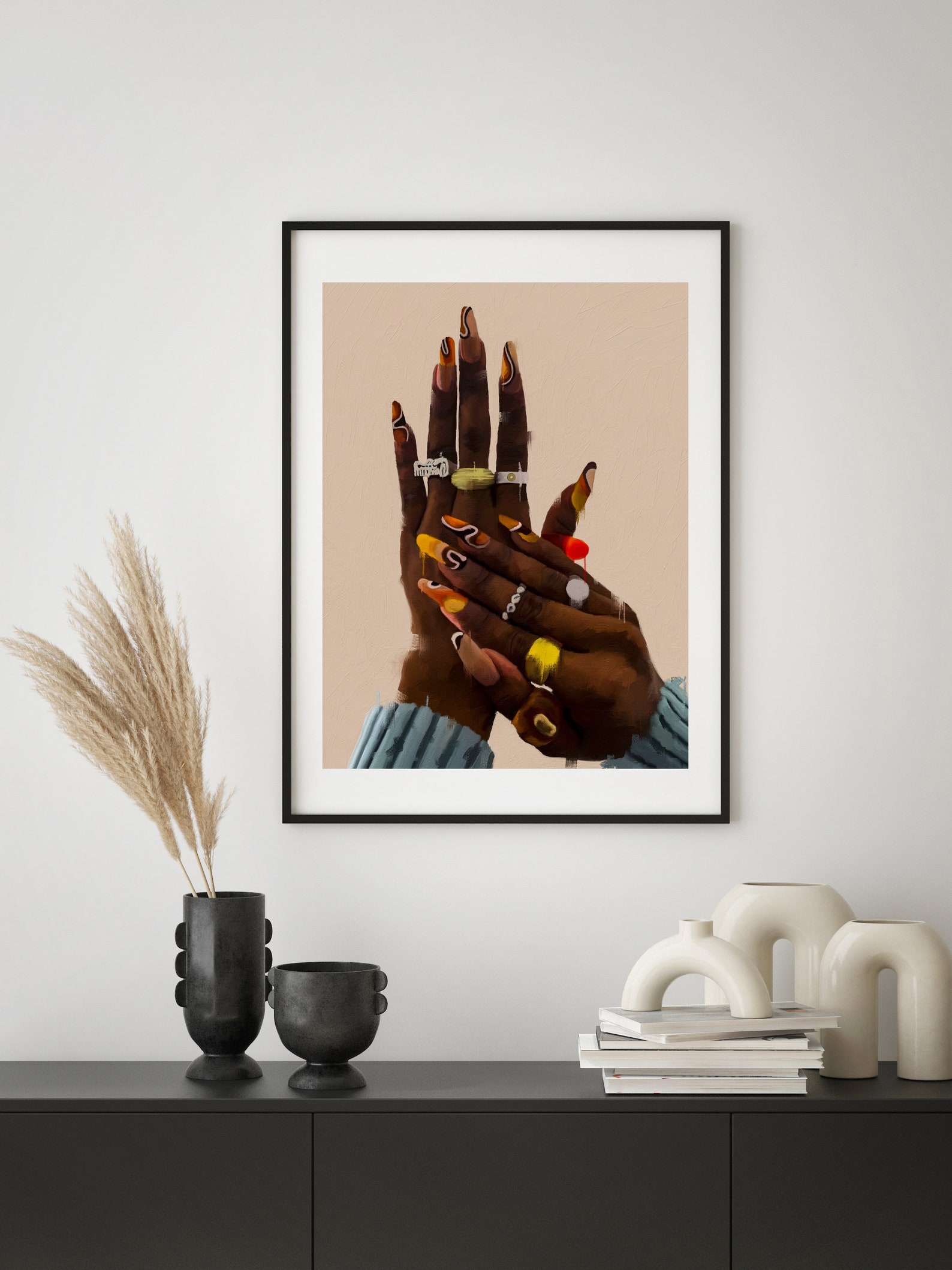 Black Hands Art | Black Art | Print Poster | Print Poster | Wall Art ...