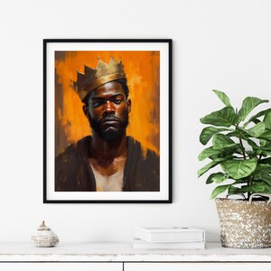 Black Man Art Poster Black Art Black Man Wall Art BLM African Art Wall ...