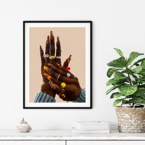 Black Hands Art | Black Art | Print Poster | Print Poster | Wall Art ...