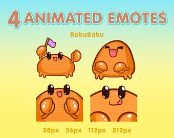 Crab Twitch Emotes - Etsy