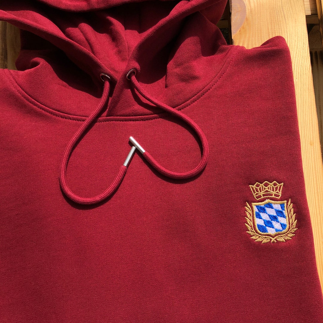 Bayerischer Hoodie " Royal Bavarian" mit hochwertig gesticktem Wappen ...
