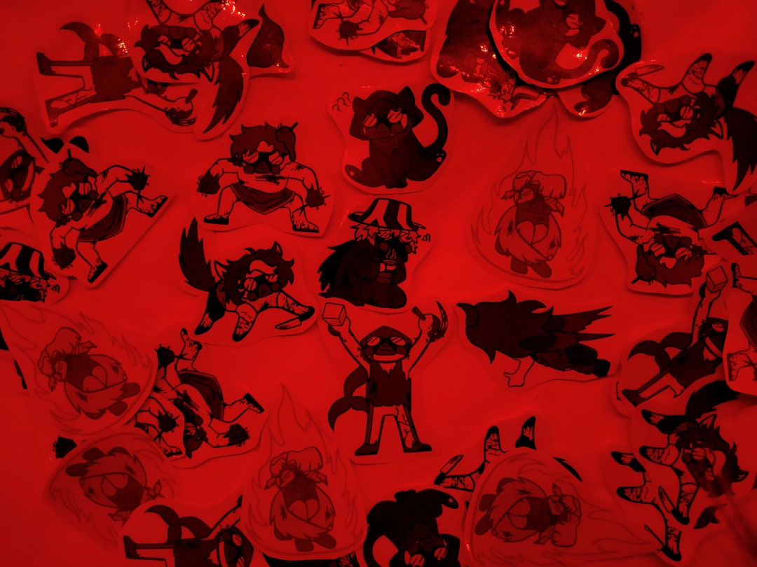 Qsmp Bolas Rojas Stickers - Etsy