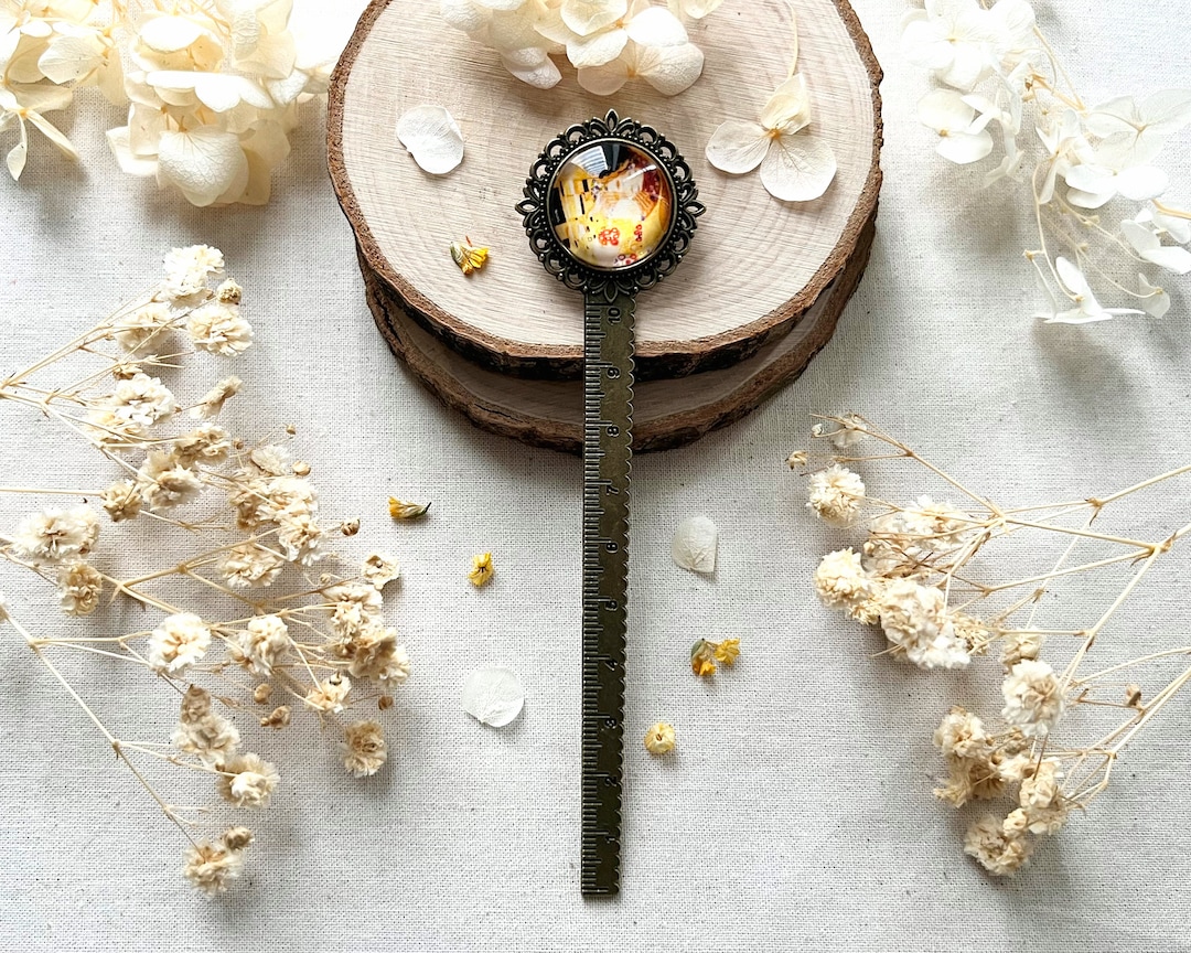 The Kiss Klimt Vintage Bookmark & Ruler Der Kuss Book Lover Gift ...