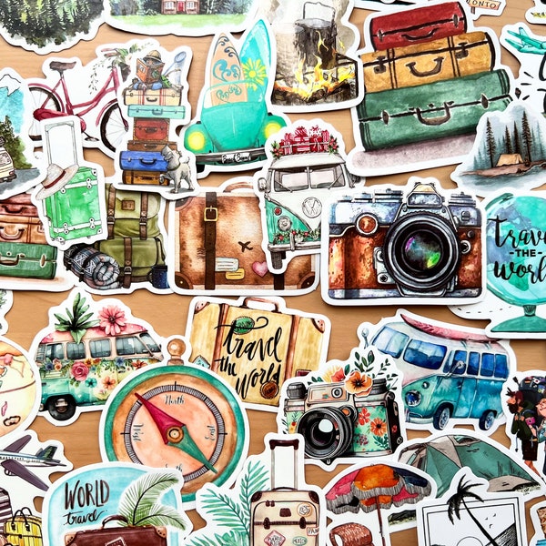 Suitcase Stickers - Etsy