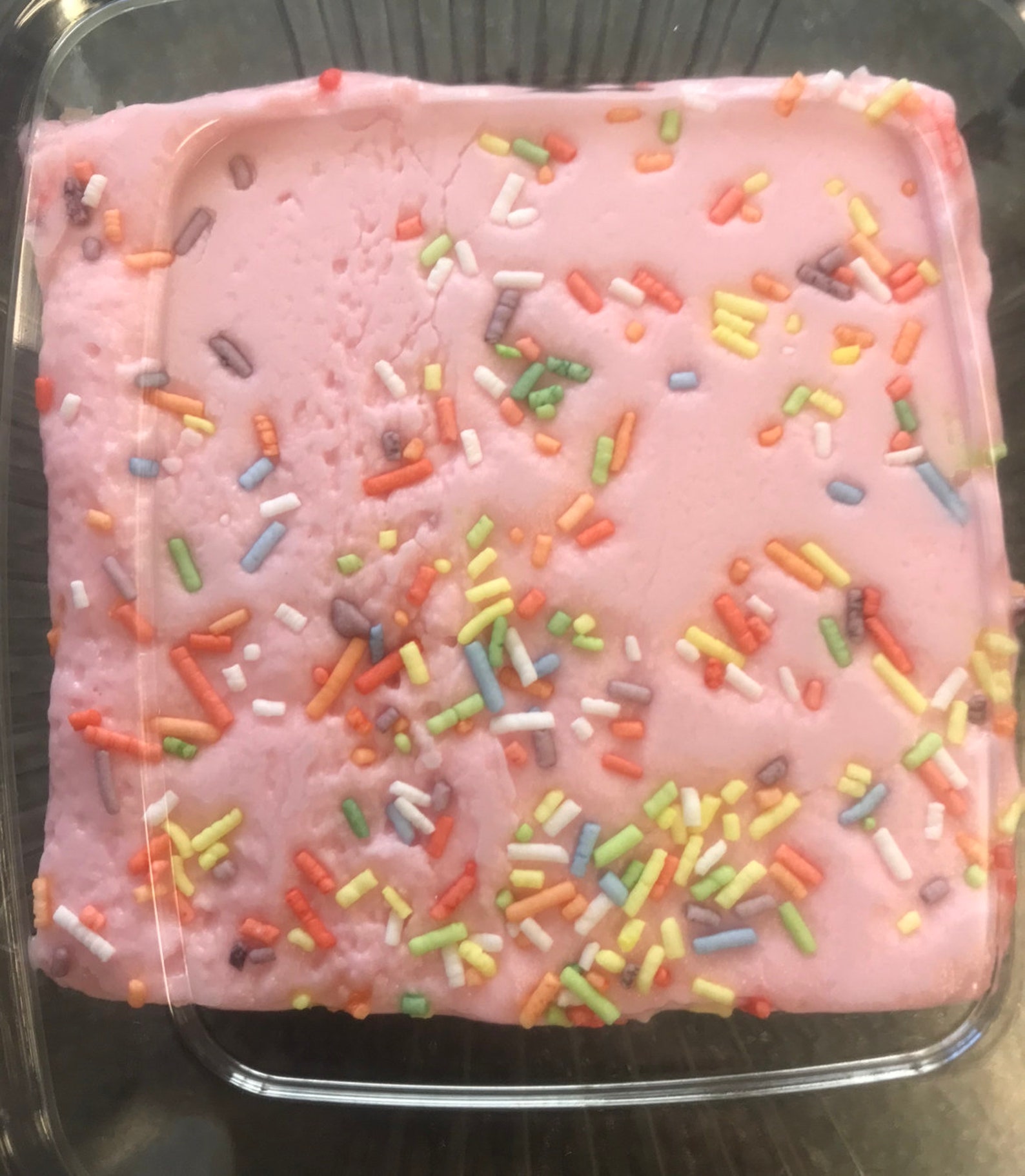 Single Piece of Fluffy Old School Sprinkle Cake - Etsy