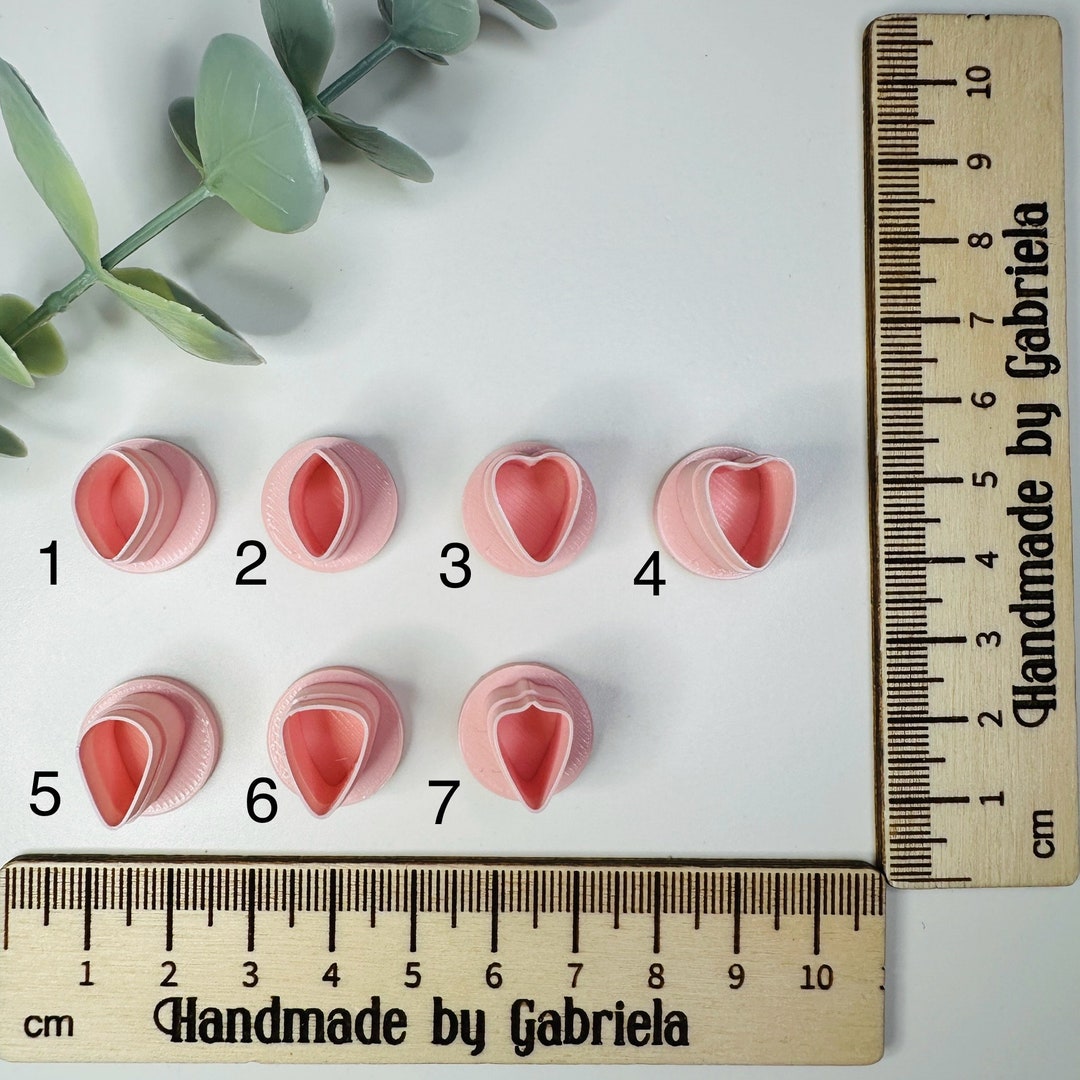 Mini Blossoms/flowers Polymer Clay Cutters, 8 Mm, 10 Mm, 12 Mm, Polymer ...