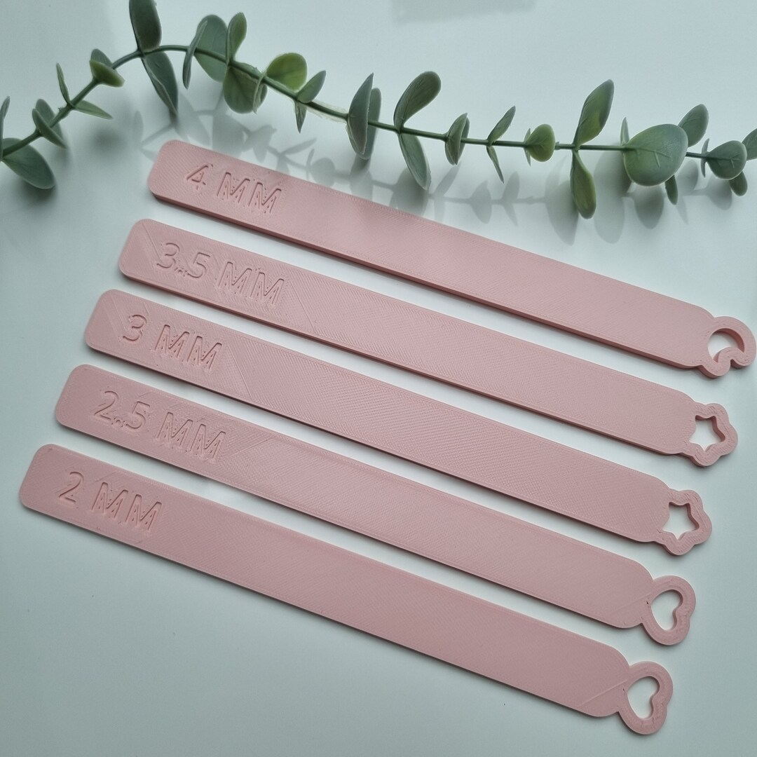 Clay Depth Guide Tool set of 2, Depth Guide Set Polymer Clay, Roller ...