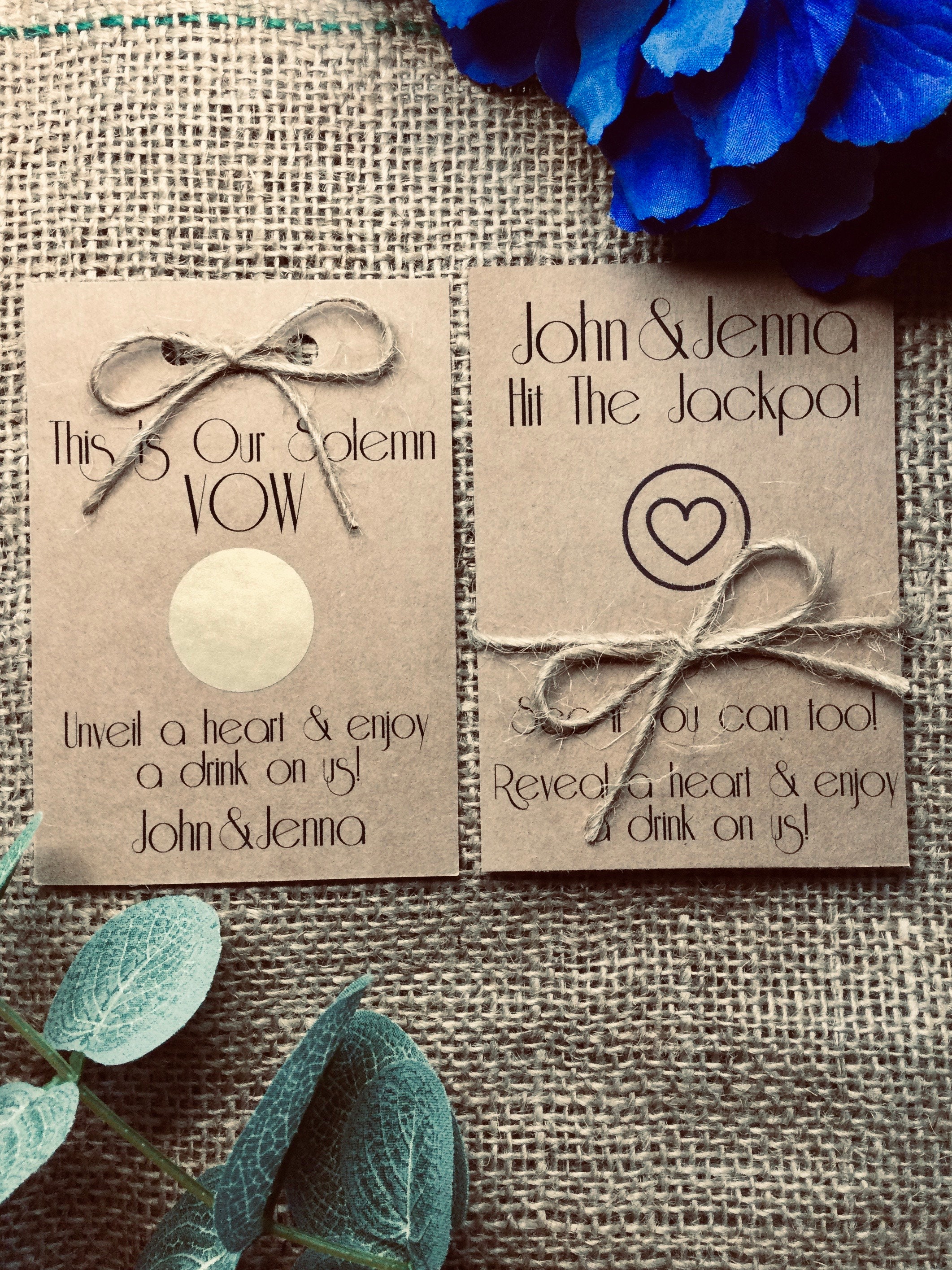 Personalised Scratch to Reveal Cards - Etsy UK
